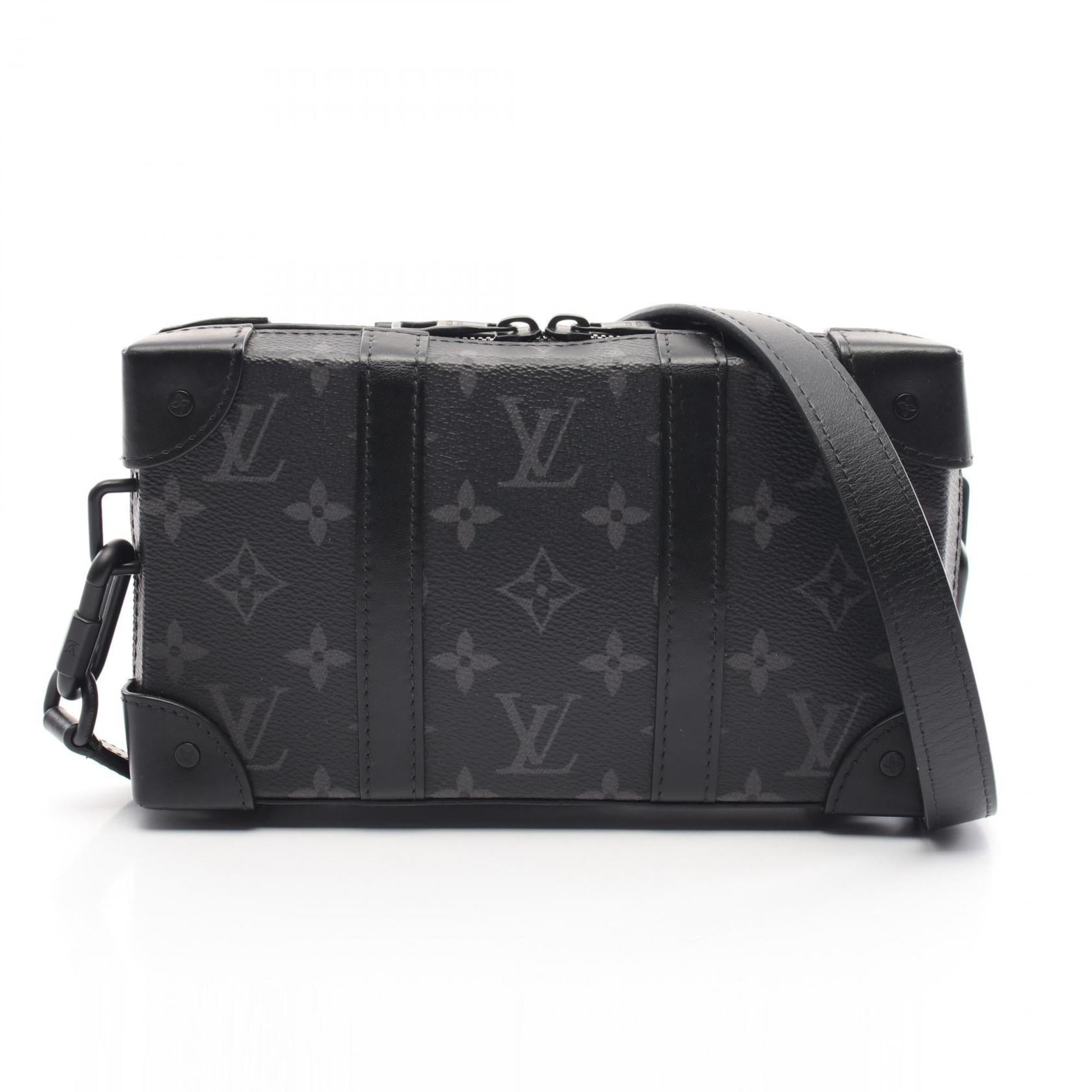 Pre-Owned LOUIS VUITTON Soft Trunk Wallet Monogram Eclipse Shoulder Bag ...