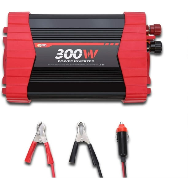 BYGD 300W Car Power Inverter DC 12V à 110V AC Convertisseur 2 prises ...