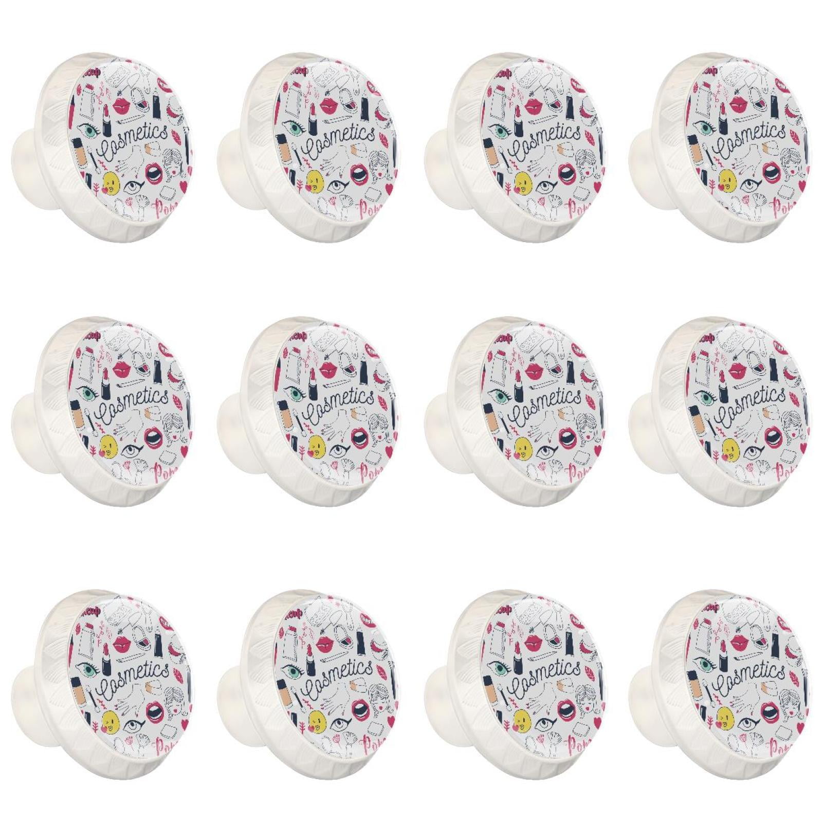 12 Pcs Woman's Cosmetics Knobs for Kitchen Cabinet Cupboard Dresser ...