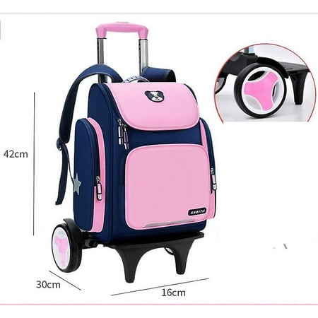 Children School Rolling Backpacks Bag For Kids School Backpack On ...