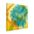 Trademark Fine Art Lotus Monotype II Abstract Wall Art by Carolyn Roth ...