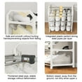 4-Tier Vertical Shoe Rack Easy to Install for Entry Daily Use Bedroom ...