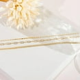 Pavoi 14K Gold Plated Layered Triple Necklace, Paperclip Snake Chain ...