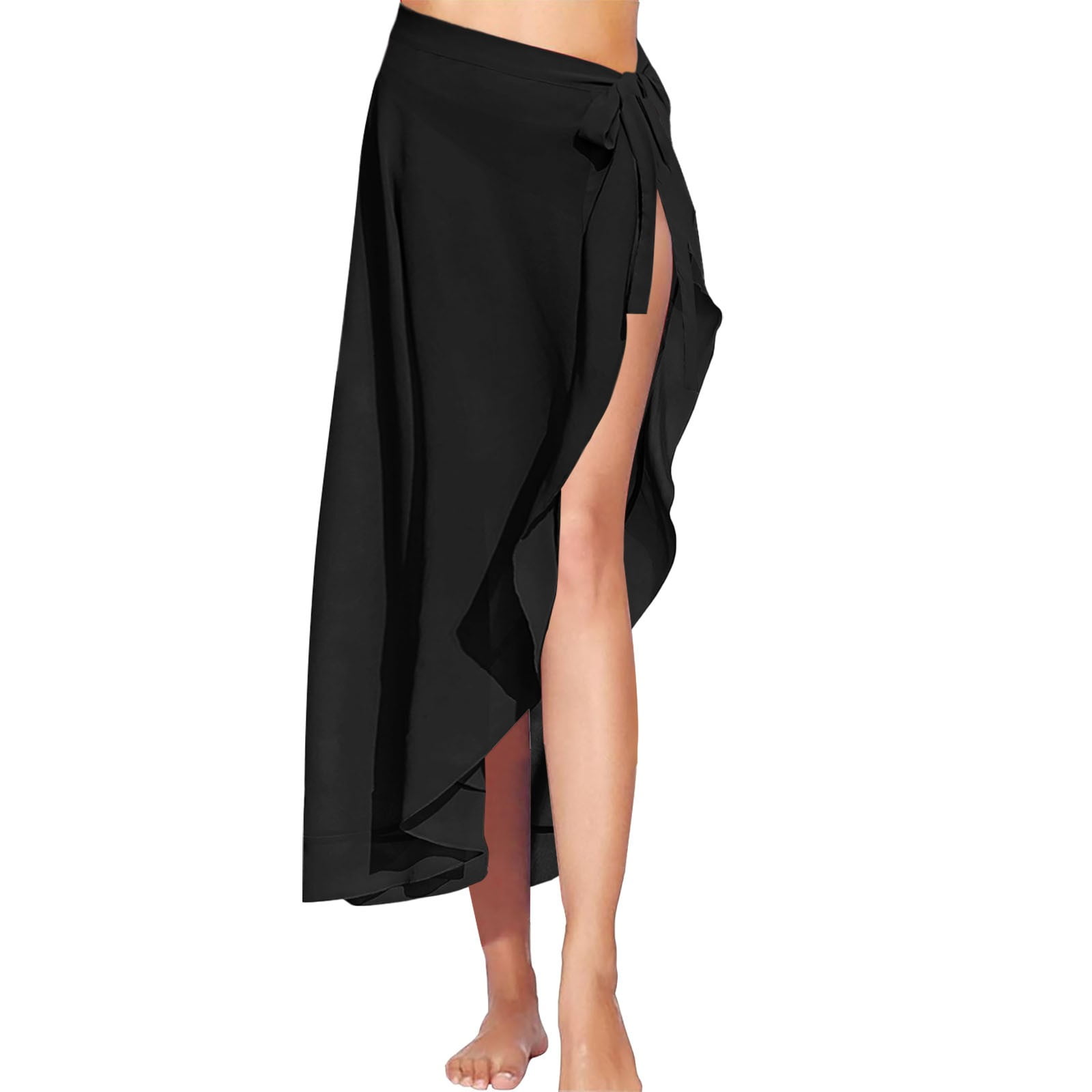 Click here for Wzxfashion Women Sarong Ruffle Tie Swimsuit Cover... prices