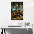ARTCANVAS The Crucifixion Canvas Art Print by Lucas Cranach the Elder - Size: 26" x 18" (1.50 ...