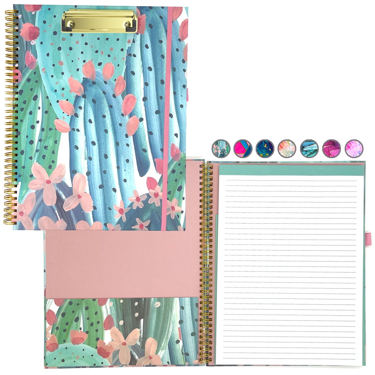French KOKO Cute Hardcover Foldable Clipboard Notebook Folio Refillable ...