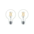 Philips LED 60-Watt G25 Globe Light Bulb, Clear Soft White Warm Glow ...