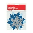 Large Glitter Snowflake Cutouts, Party Decor, Christmas, 6 Pieces ...
