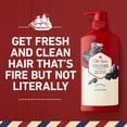 Old Spice Volcano Charcoal Shampoo for Men, All Hair Types, 21.9 fl oz ...