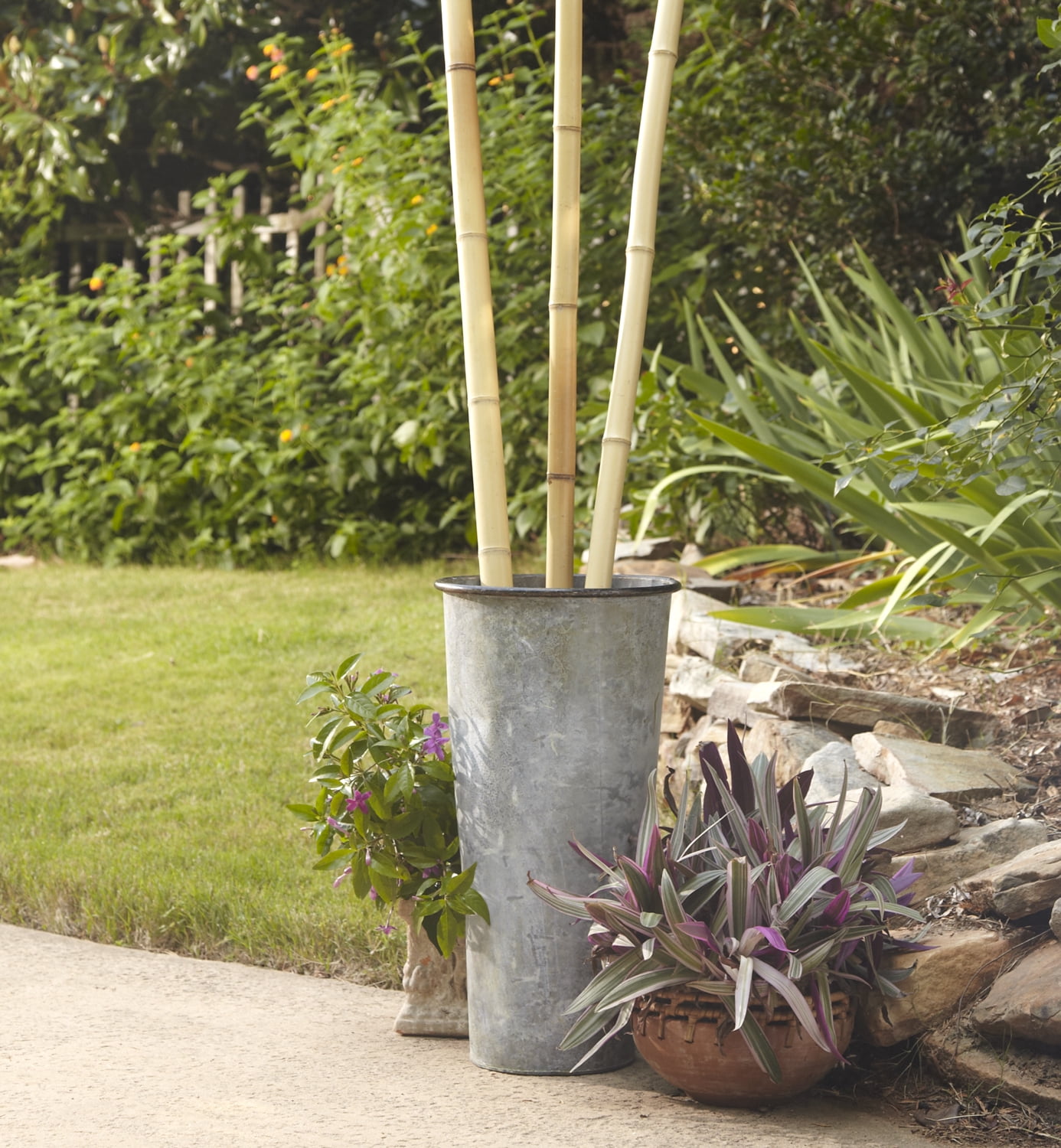 Gardenpath Bamboo Natural Pole-3 Pack - Walmart.com