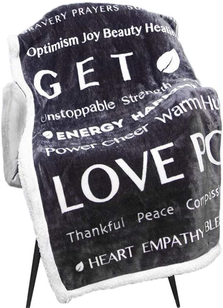 Fleece Healing Thoughts Blanket, Warm Hug Throw Blanket Get Well Hope ...