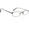 Unisex Optical Eyewear - Rectangle Shape, Metal Full Rim, Black ...