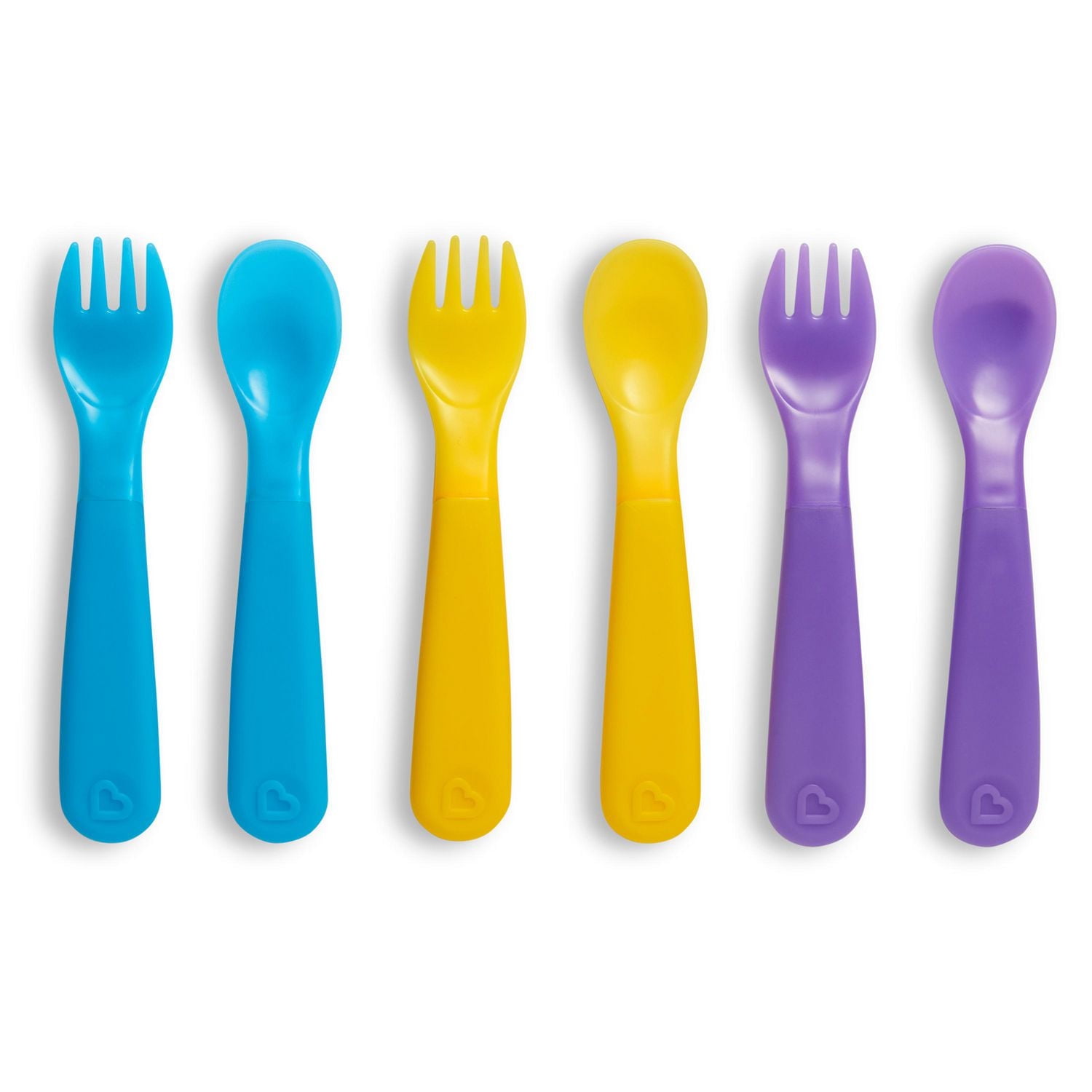 Munchkin Color Reveal Color Changing Toddler Forks and Spoons, Includes ...