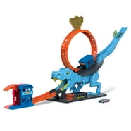 Hot Wheels Action 4-Loop Crash Out Track Set with Motorized Booster & 1 ...
