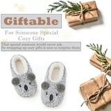 Cozylook Cute Animal Slipper Socks for Toddler Kids Girls Women, Fuzzy Fluffy Sherpa Lined, Non ...