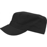 KBK-1464 BLK S Cadet Army Military Fitted Botton Cap Basic Everyday ...