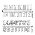 Artistic Clock Numerals Kits Stylish Metal Arabic or Roman Figures ...