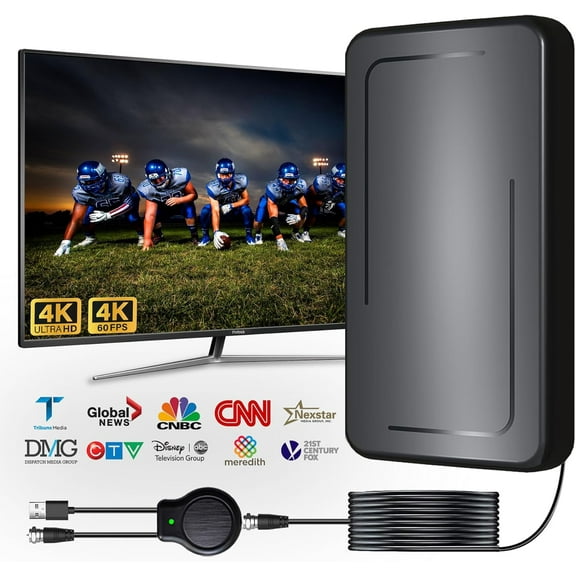 2026 Updated TV Antenna,3200+ Miles Ran Antenna for Smart Indoor ...