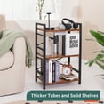 Free Shipping! Yoobure 3 Tier Shelf Bookcase,Small Bookshelf for ...