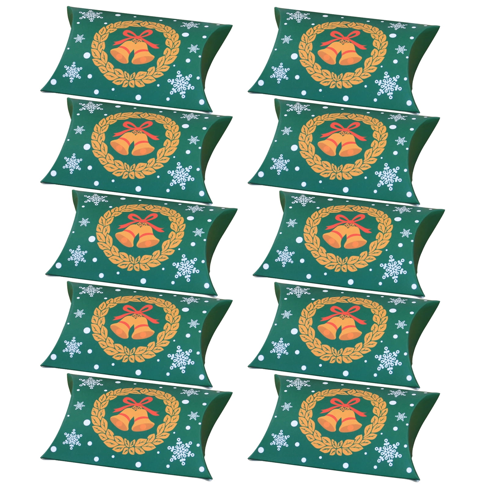 10Pcs Christmas Pillow Candy Box Christmas Element Family Gathering ...