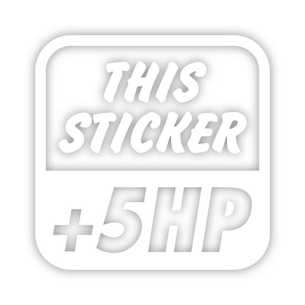 This Sticker +5 HP Sticker Decal Die Cut - Self Adhesive Vinyl ...