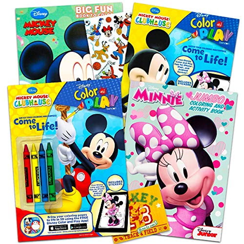Disney Mickey Mouse libro para colorear Super Set con pegatinas (4 ...