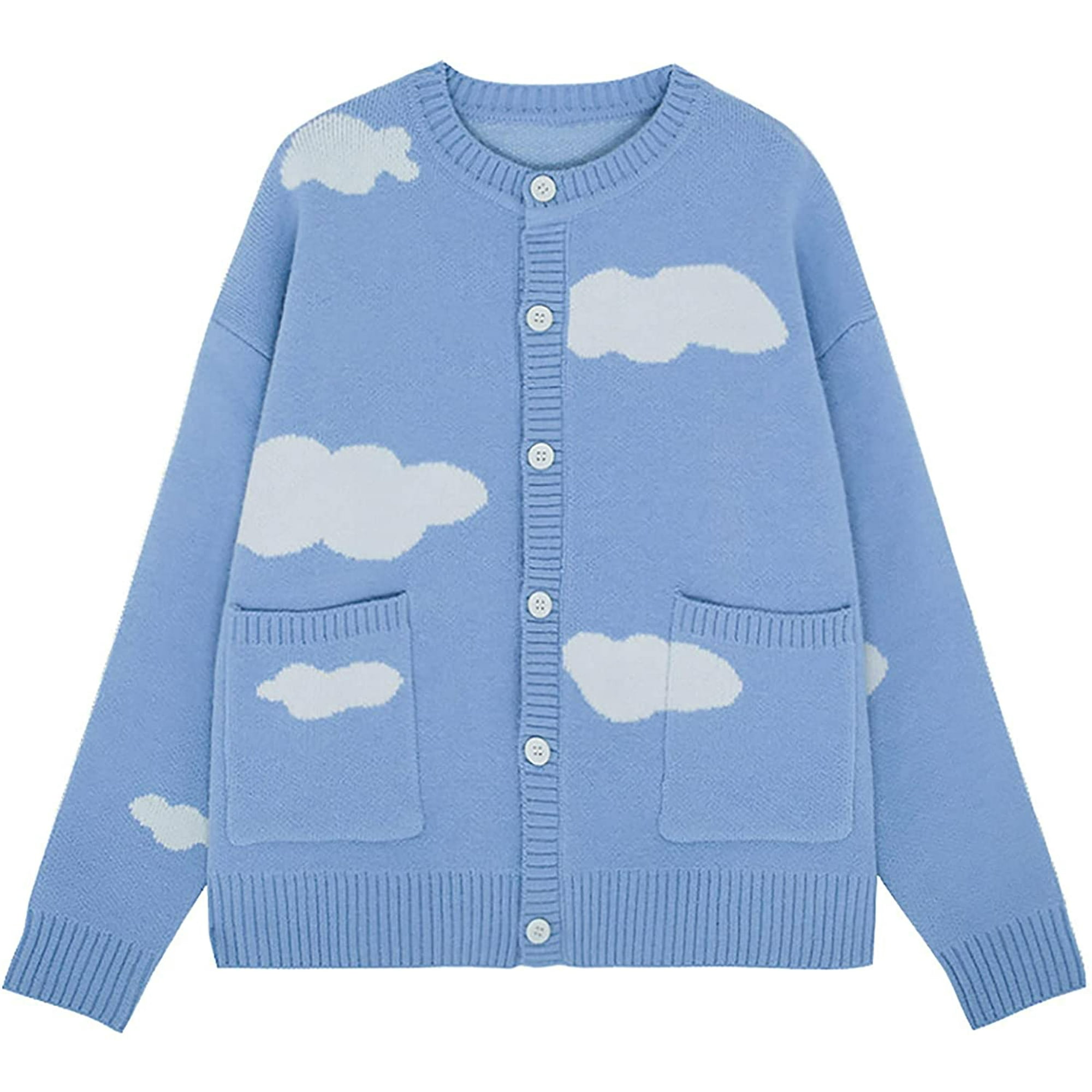 Click here for Tianing Women Kawaii Cloud Knitted Cardigan Long S... prices