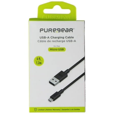 PureGear (4-ft) USB-A to Micro-USB Cable - Black - Walmart.ca