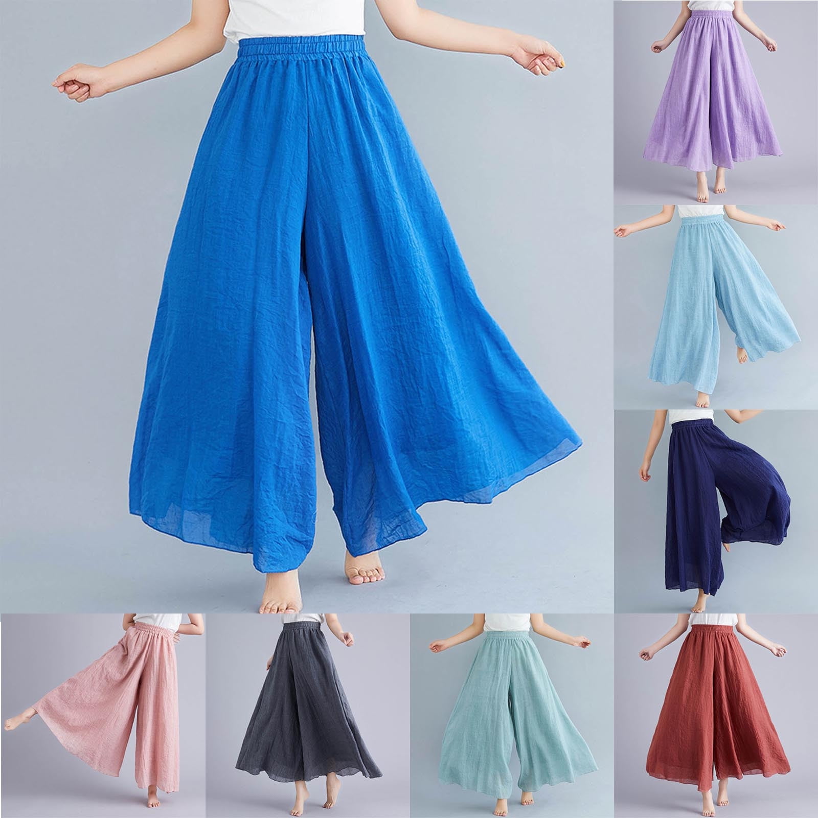 Up To 65 Off Linen Pants Women Summer Beach Bohemian Plus Size High