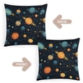 18"x18" Pillow Protector Solar System Pattern Rustic Pillow Cover Outer ...