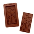 [Silicone Chocolate Mold for Couples] Dolphin Cat and Dog Love Shape ...