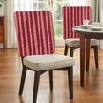Abstract Stripes Leafy Vine Lines Chair Covers Set of 4 Vintage Red ...