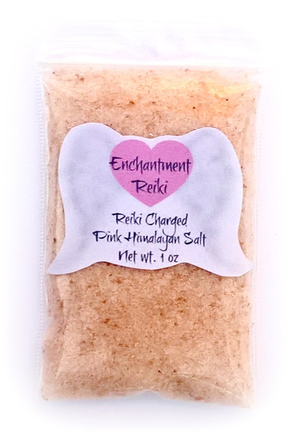 Very Small 1 oz net wt. Reiki Charged Pink Himalayan Halite Salt Bag ...