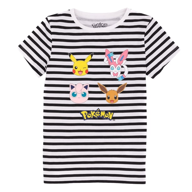Pokemon Girls Striped T-Shirt - Walmart.ca