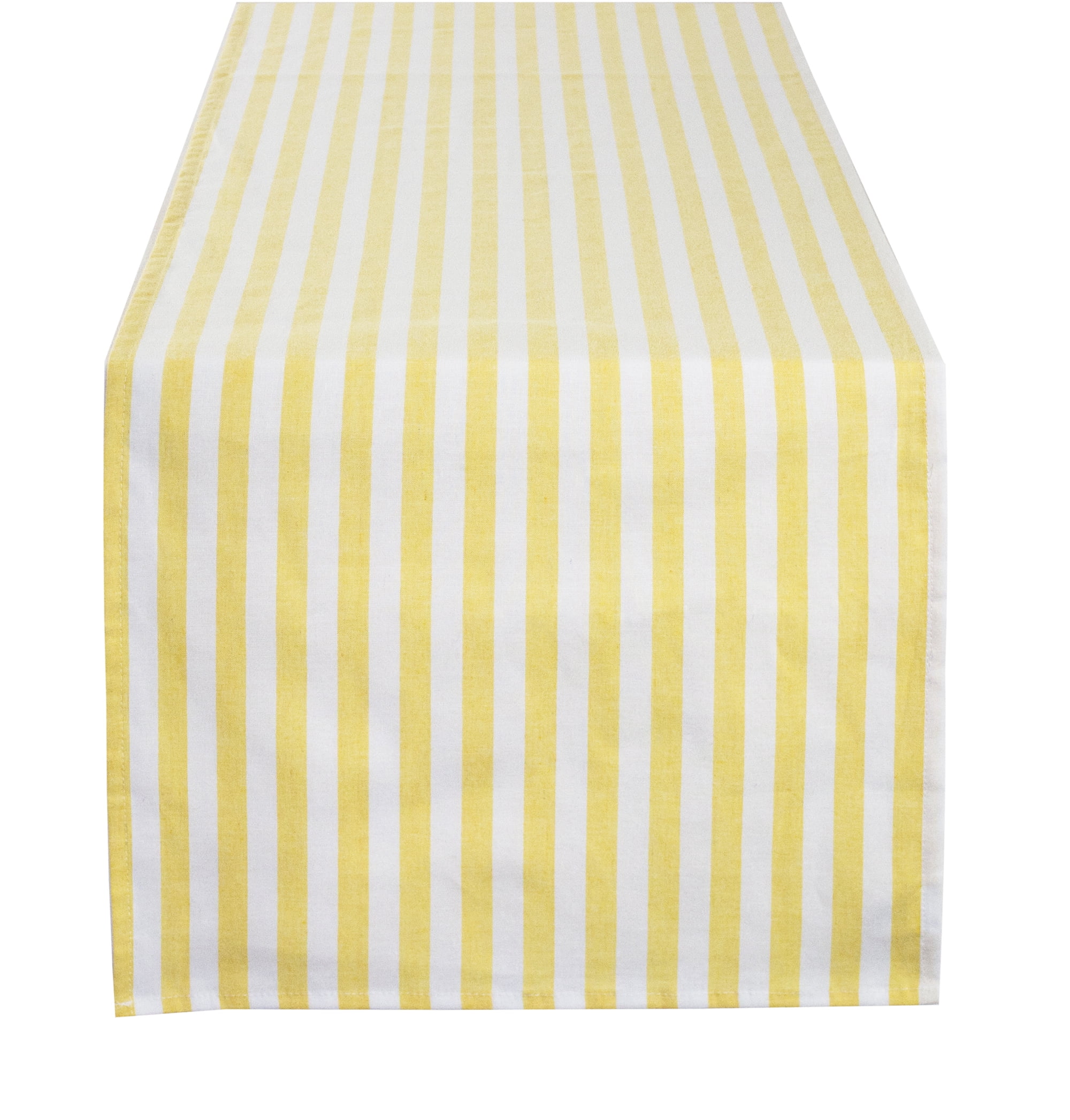 Fennco Styles Soft Thick Striped 100% Pure Cotton Table Runner 16 x 54 ...