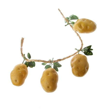 1 String Fake Food Foam Potato Toy Display Model Pretend Play Props ...