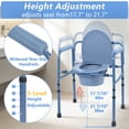 3-in-1 Bedside Commode Chair with Splash Guard & Bucket, Seniors ...