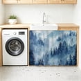 Blue Mountain Cabinet Curtains 28''x35.4'',Misty Forest Nature Woodland ...
