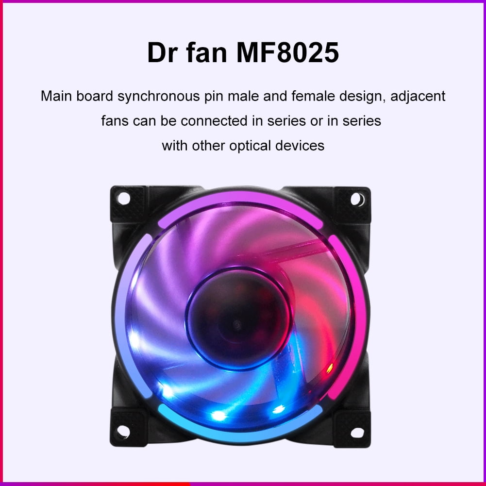 Fan Cooler Fluid Dynamic Bearing Computer Case CPU Cooler Fan Silent ...