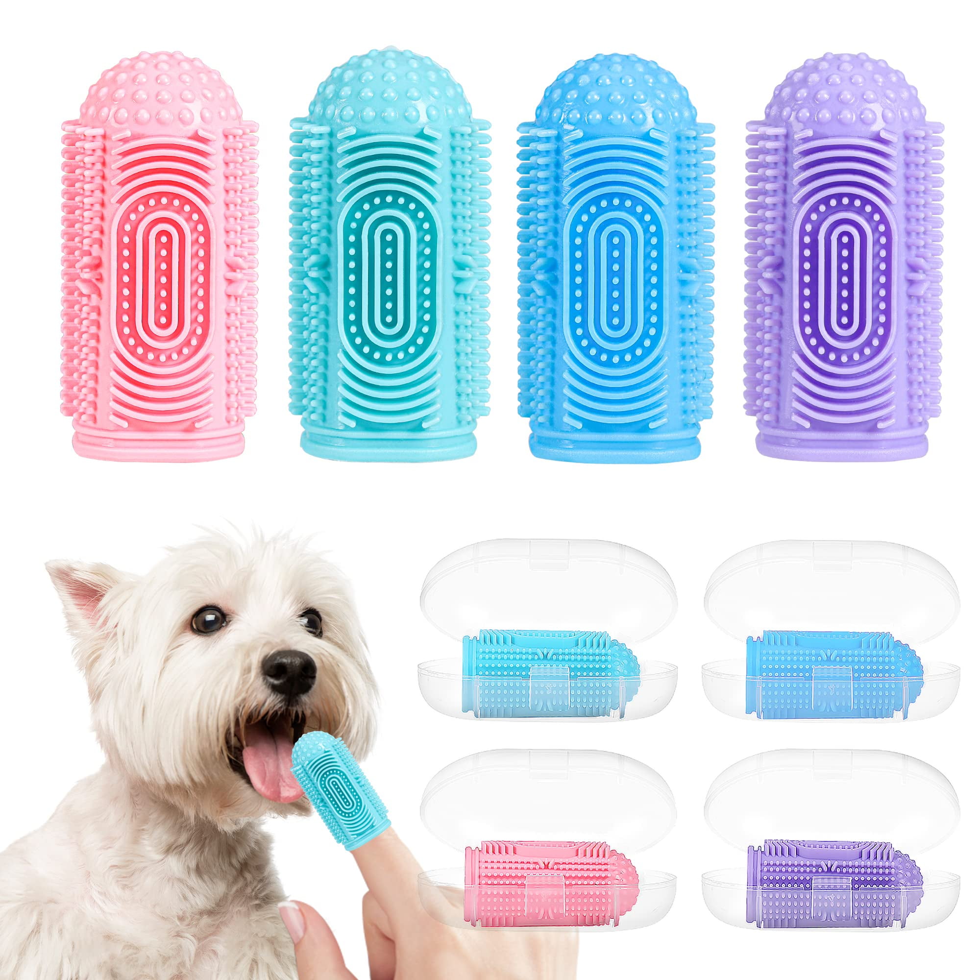Click here for Unbranded Ystiann 4 -Pack Dog Tooth Brushing Kit:... prices