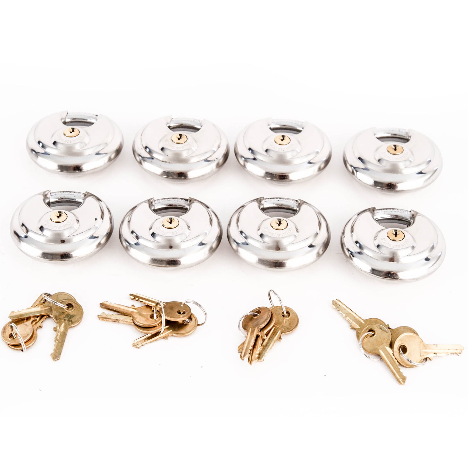 Red Hound Auto 8 Armor Disc Padlock Trailer Brass Cylinder Storage ...