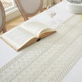 Bohemian ivory tablecloth, country style farm decoration, coffee bar ...