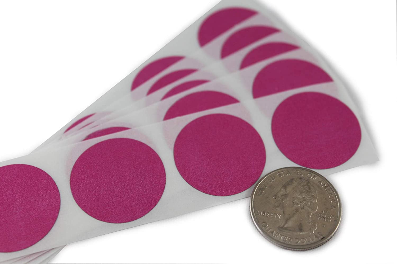 1 Inch Hot Pink Round Scratch Off Sticker Labels - 250 Pack - Walmart.com