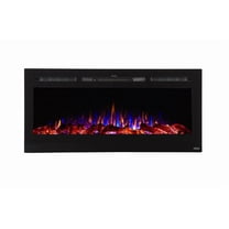 "Touchstone Sideline 50"" Indoor Built Electric Fireplace - Smart, Wall ...