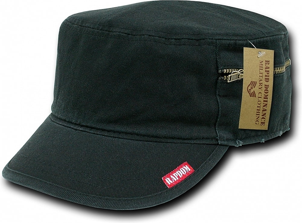 RapDom French Round Bill Mens Cadet Cap [Black - L] - Walmart.com