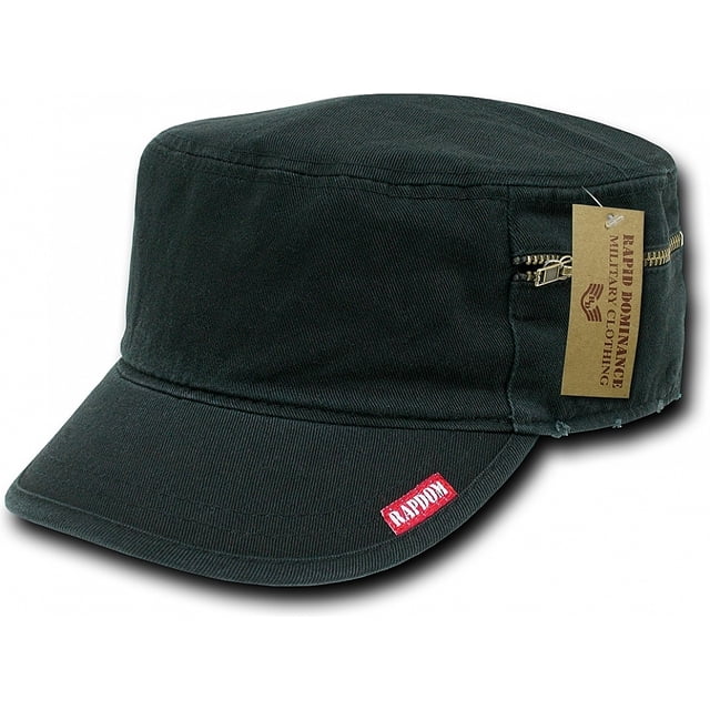 RapDom French Round Bill Mens Cadet Cap [Black - L] - Walmart.com
