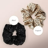 Kitsch Brunch Scrunchie Hair Tie, Multicolor Leopard, 1 ct - Walmart.com