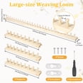 Adifare 46inch Chunky Blanket Loom Foldable Wooden Chunky Weaving Frame ...