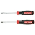 CRAFTSMAN Bi-material Handle Screwdriver Set, 2 Piece - Walmart.com