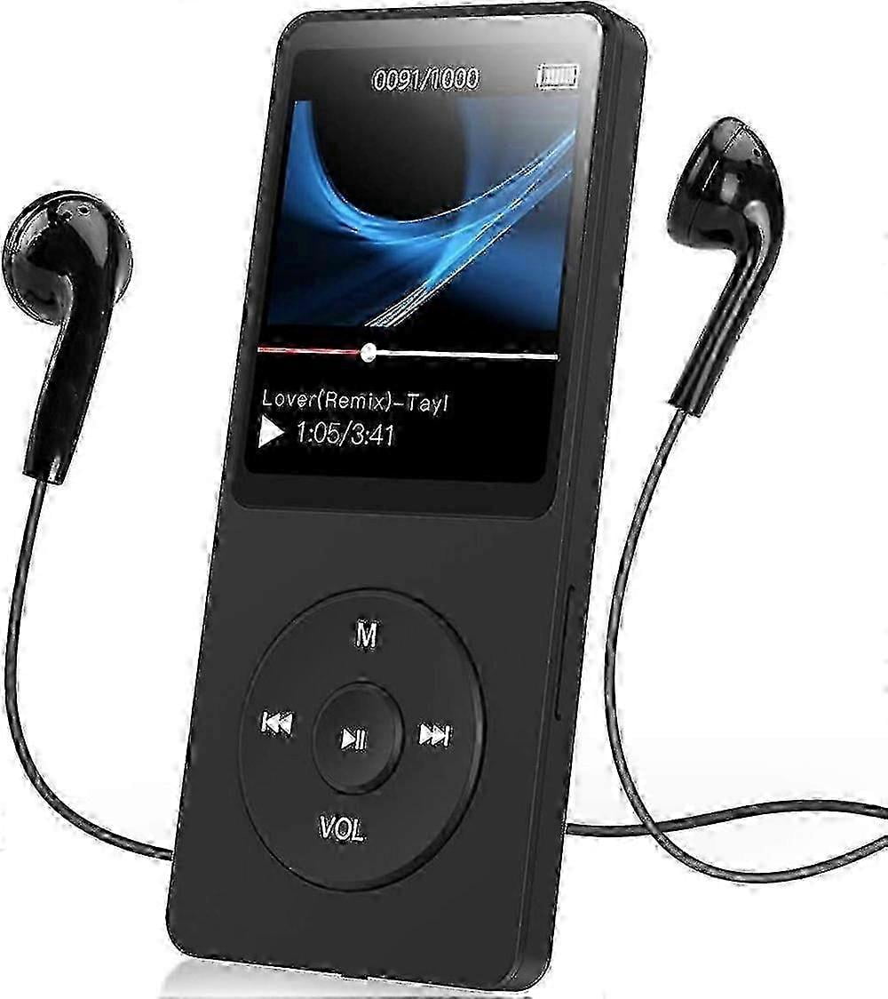 Black A02s MP3 Player Featuring 8GB Storage FM Radio Voice Recording ...